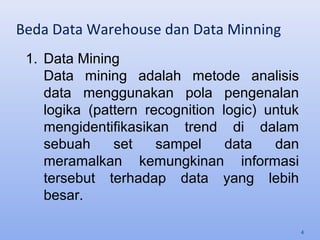 Data warehouse dan data mining dianvs.blogspot.com