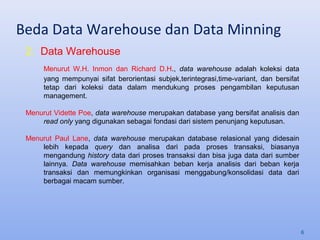 Data warehouse dan data mining dianvs.blogspot.com