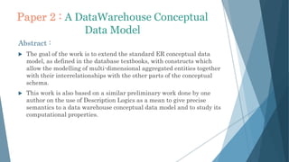 Data warehouse design | PPTX