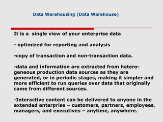 Data warehouseing | PPT