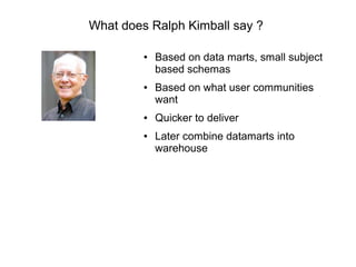 Data warehouse inmon versus kimball 2 | PPT
