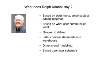 Data warehouse inmon versus kimball 2 | PPT