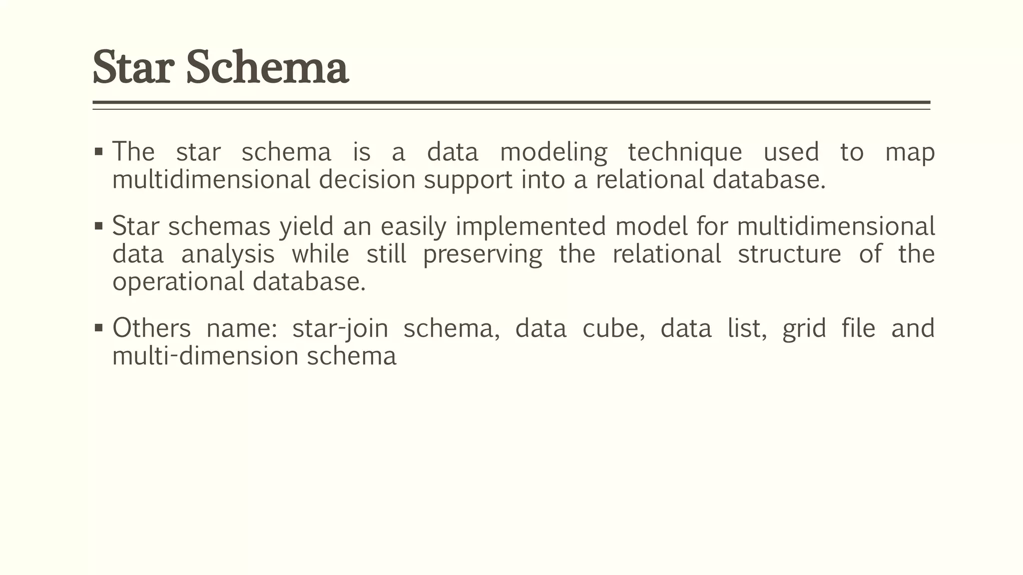 Data warehouse logical design | PPTX
