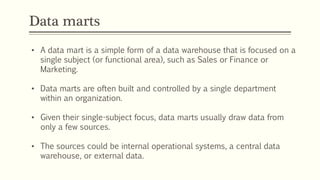 Data warehouse logical design | PPTX