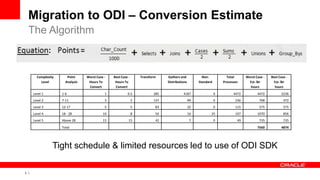 Data warehouse migration to oracle data integrator 11g | PPT