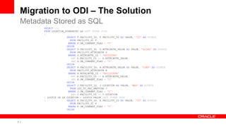 Data warehouse migration to oracle data integrator 11g | PPT