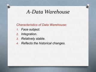 Data warehouse and Decision support system | PPTX