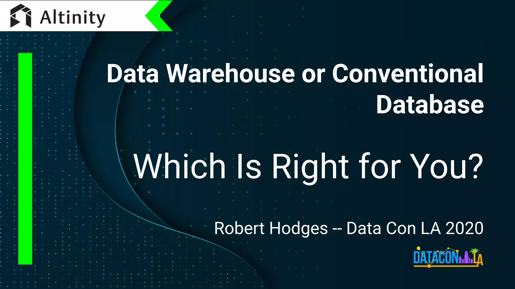 Data warehouse or conventional database: Which is right for you? | PPT