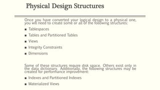 Data warehouse physical design | PPTX