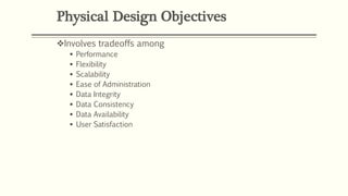 Data warehouse physical design | PPTX