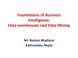 Data warehouses and data mining | PDF