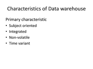 Data warehouse | PPT