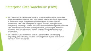 Introduction to Data Warehouse Modelling | PPTX