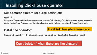 Data Warehouses in Kubernetes Visualized: the ClickHouse Kubernetes ...
