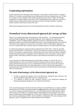 Data warehousing | DOCX