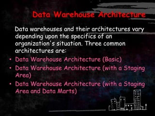 Data warehousing | PPTX