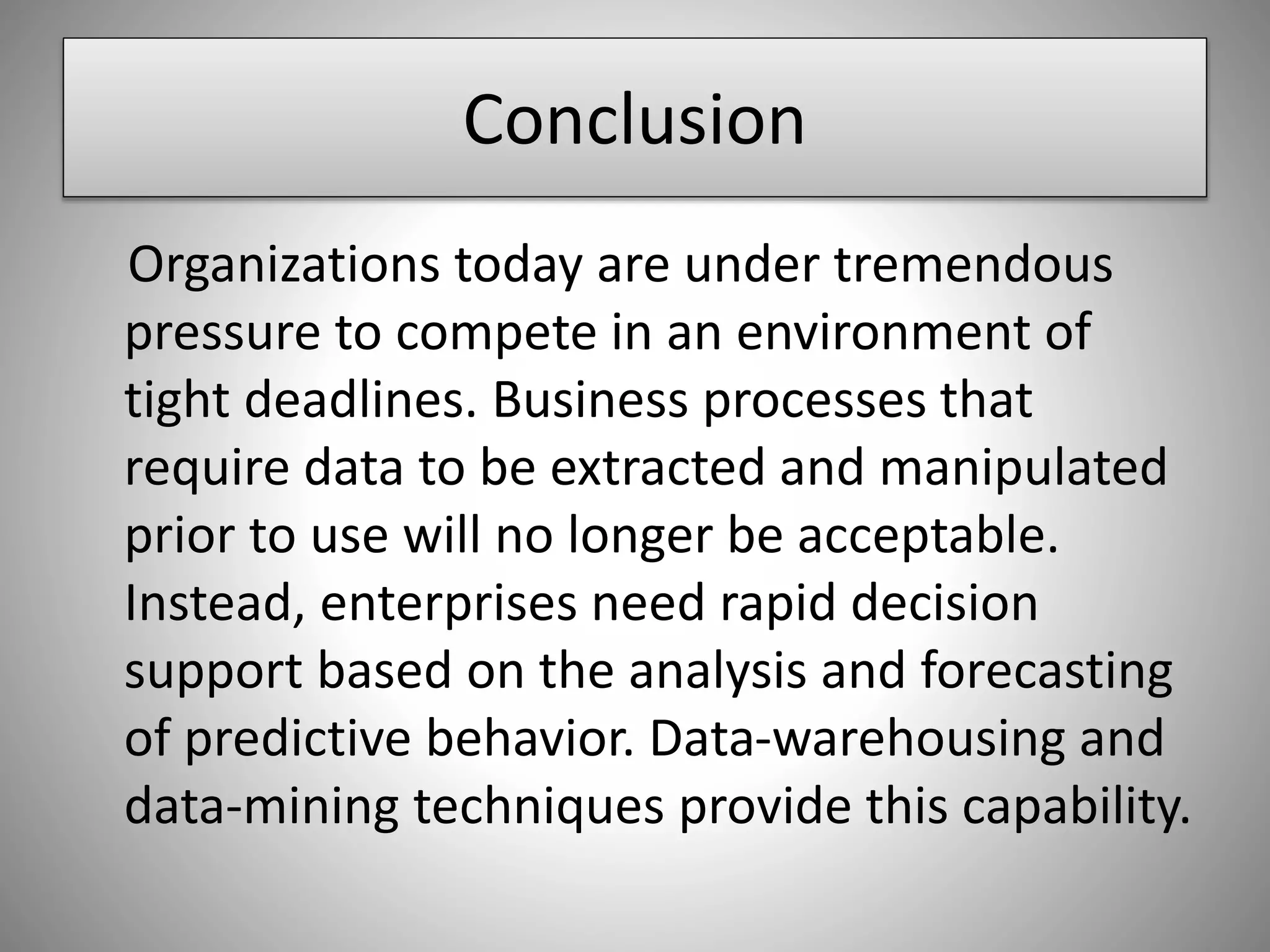 Data warehousing | PPTX