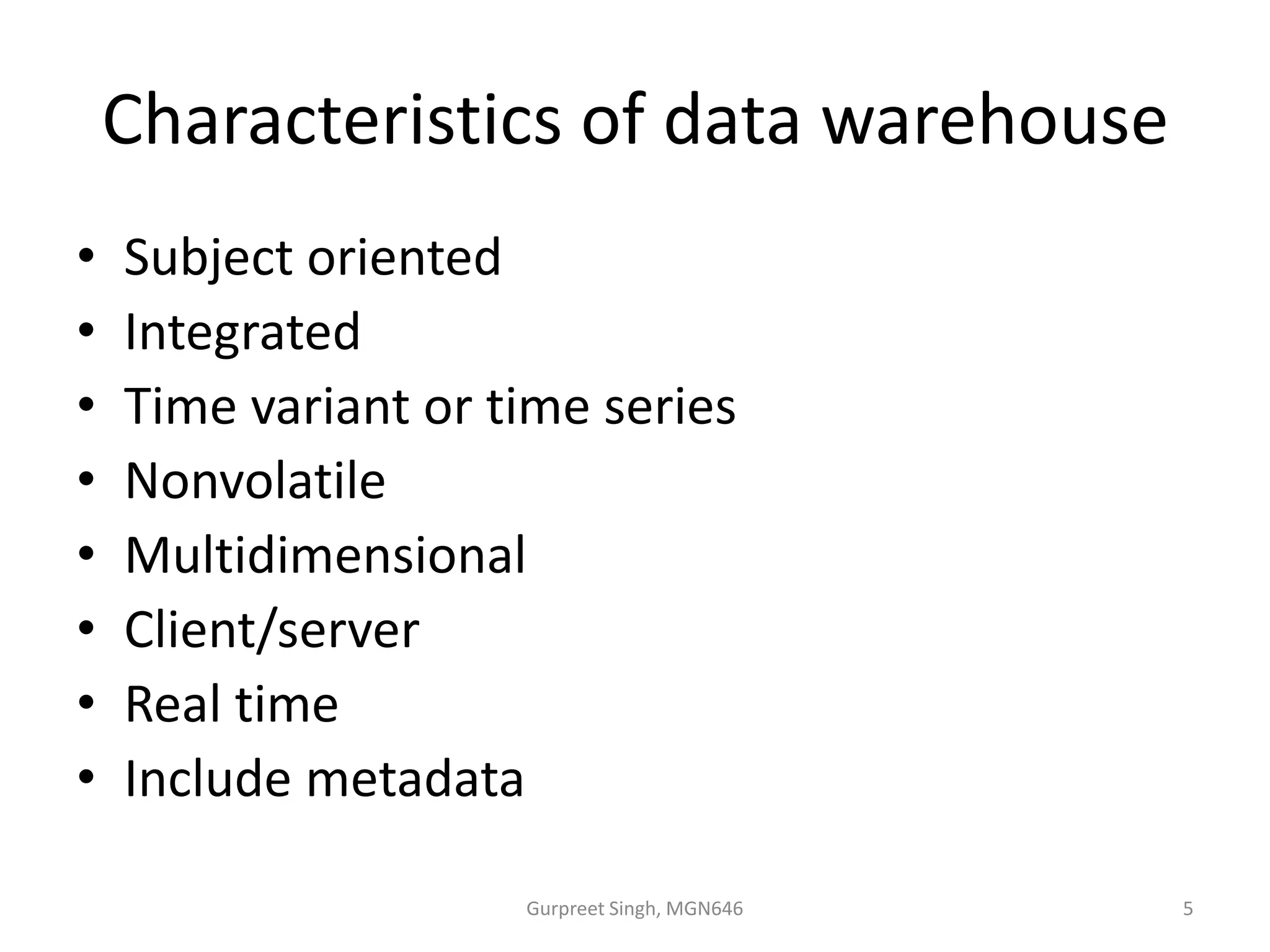 Data warehousing | PPT