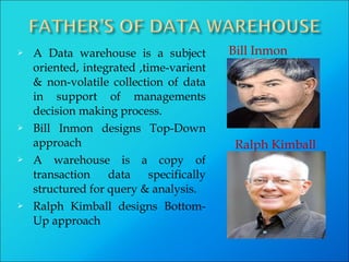 Datawarehouse | PPT | Databases | Computer Software and Applications
