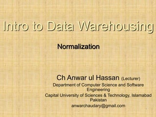 Intro to Data warehousing lecture 03 | PPT