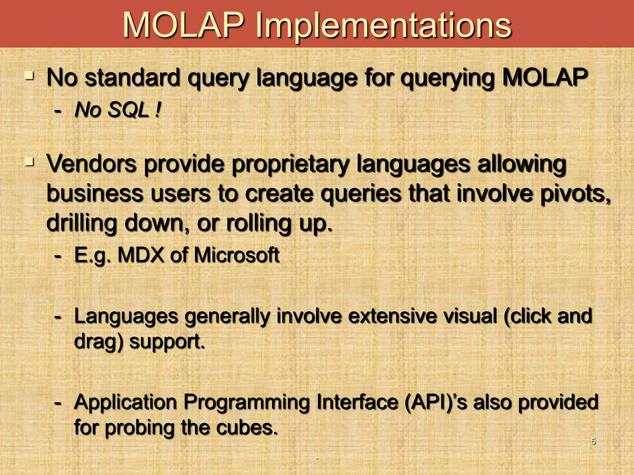Intro to Data warehousing Lecture 06 | PPT