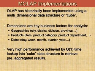 Intro to Data warehousing Lecture 06 | PPT
