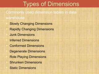 Intro to Data warehousing lecture 13 | PPT