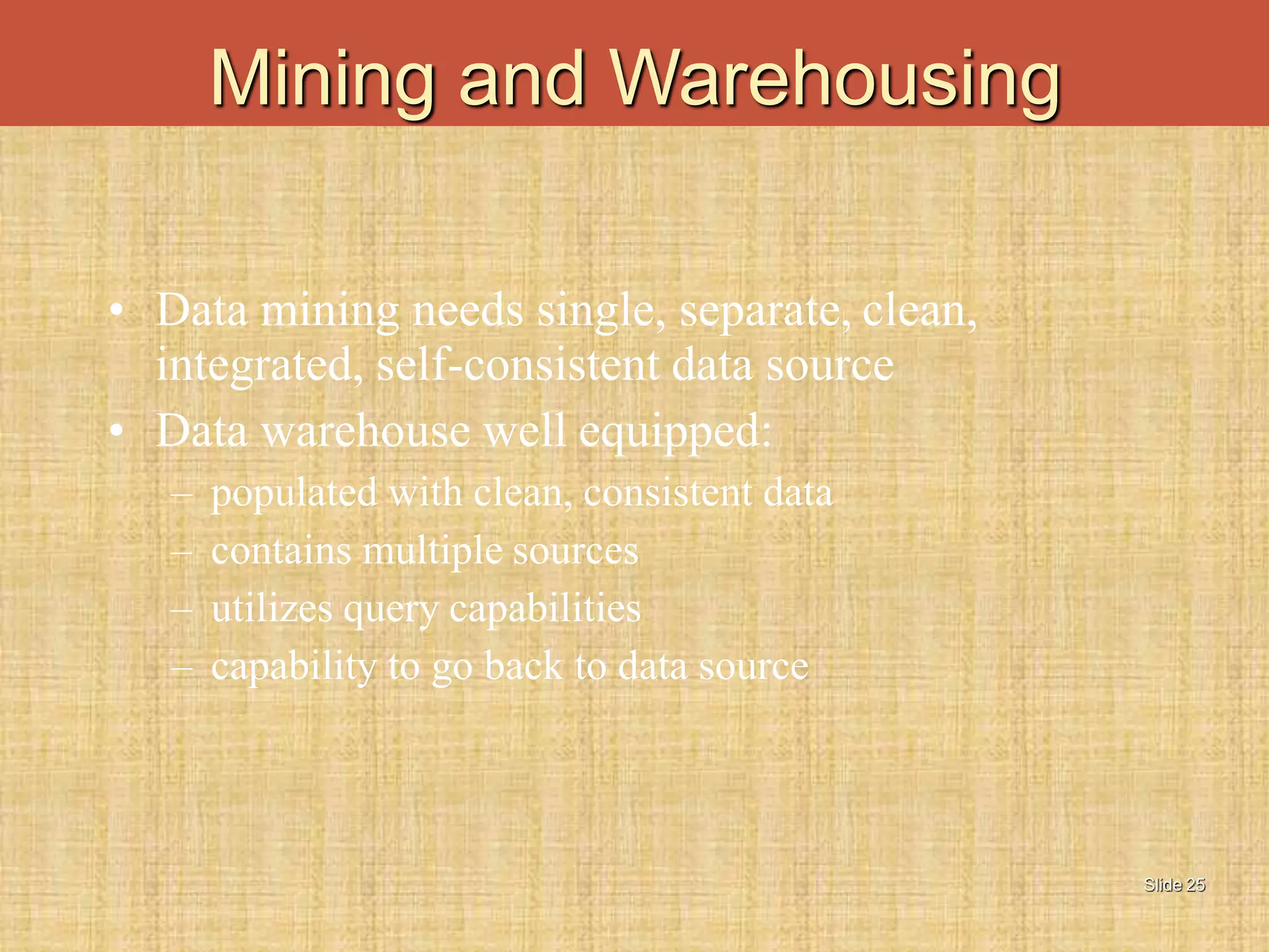 Intro to Data warehousing lecture 16 | PPTX