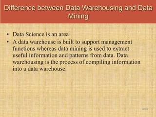 Intro to Data warehousing lecture 17 | PPT