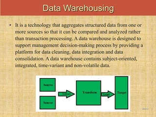 Intro to Data warehousing lecture 17 | PPT