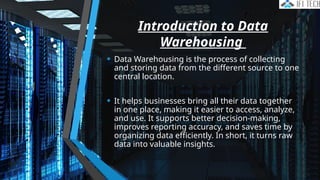 Data Warehousing and Analytics IFI Techsolutions .pptx