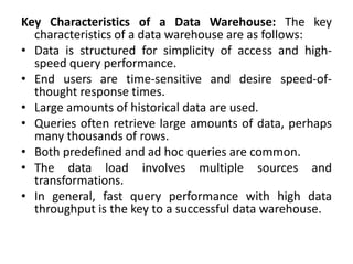 Data warehousing and data mart | PPTX