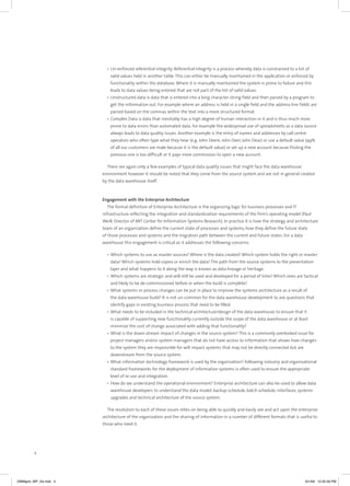 Data warehousing change in a challenging environment | PDF