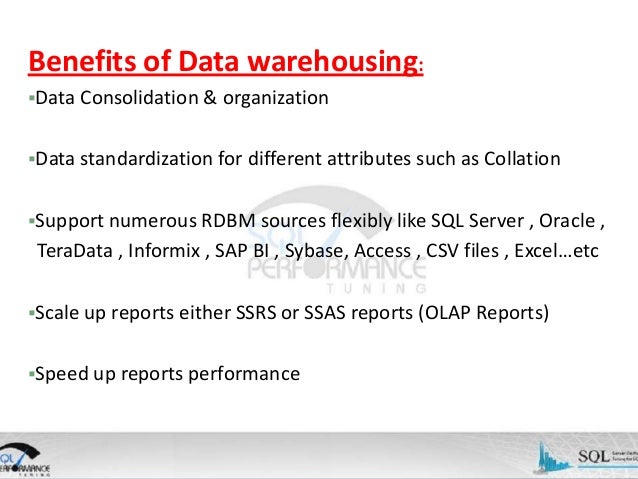 Data warehousing guidelines for bi and BAM solutions