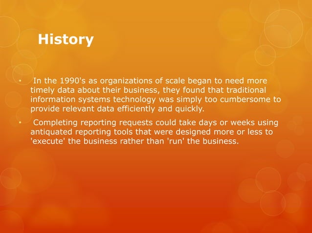 Data Warehousing ppt | PPTX | Databases | Computer Software and Applications