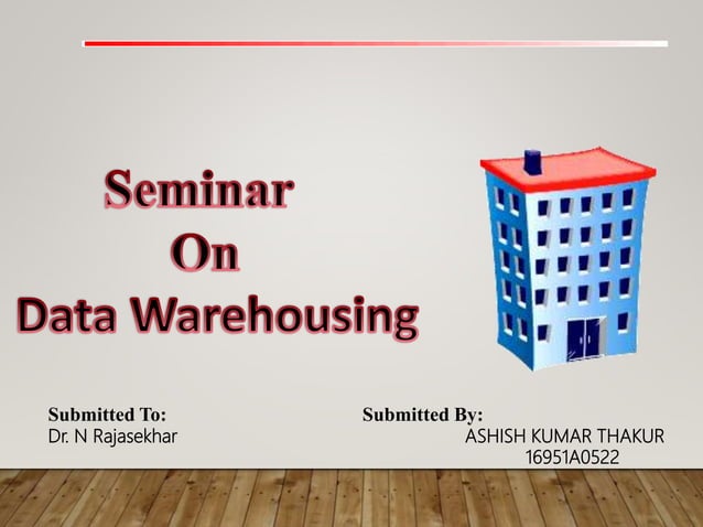 Data warehousing ppt | PPTX