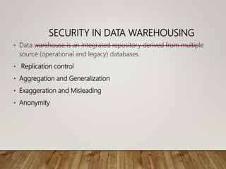 Data warehousing ppt | PPTX