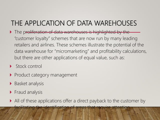 Data warehousing ppt | PPTX