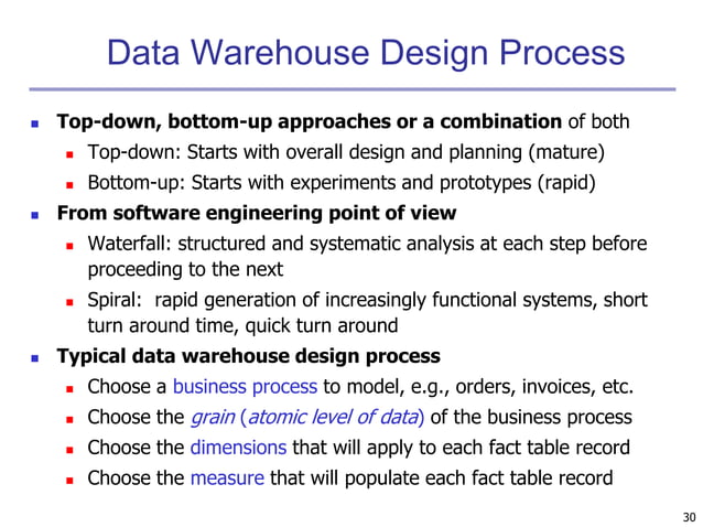 Data warehousing and online analytical processing | PPT | Databases | Computer Software and ...
