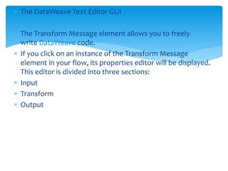 Data weave | PPTX | Web Development | Internet