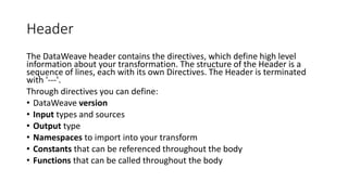 Dataweave | PPT