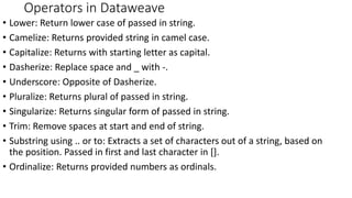 Data weave (MuleSoft) | PPT