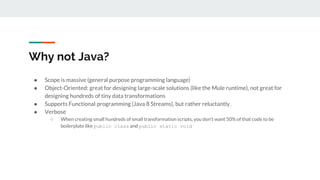 Data weave 2.0 language fundamentals | PPTX