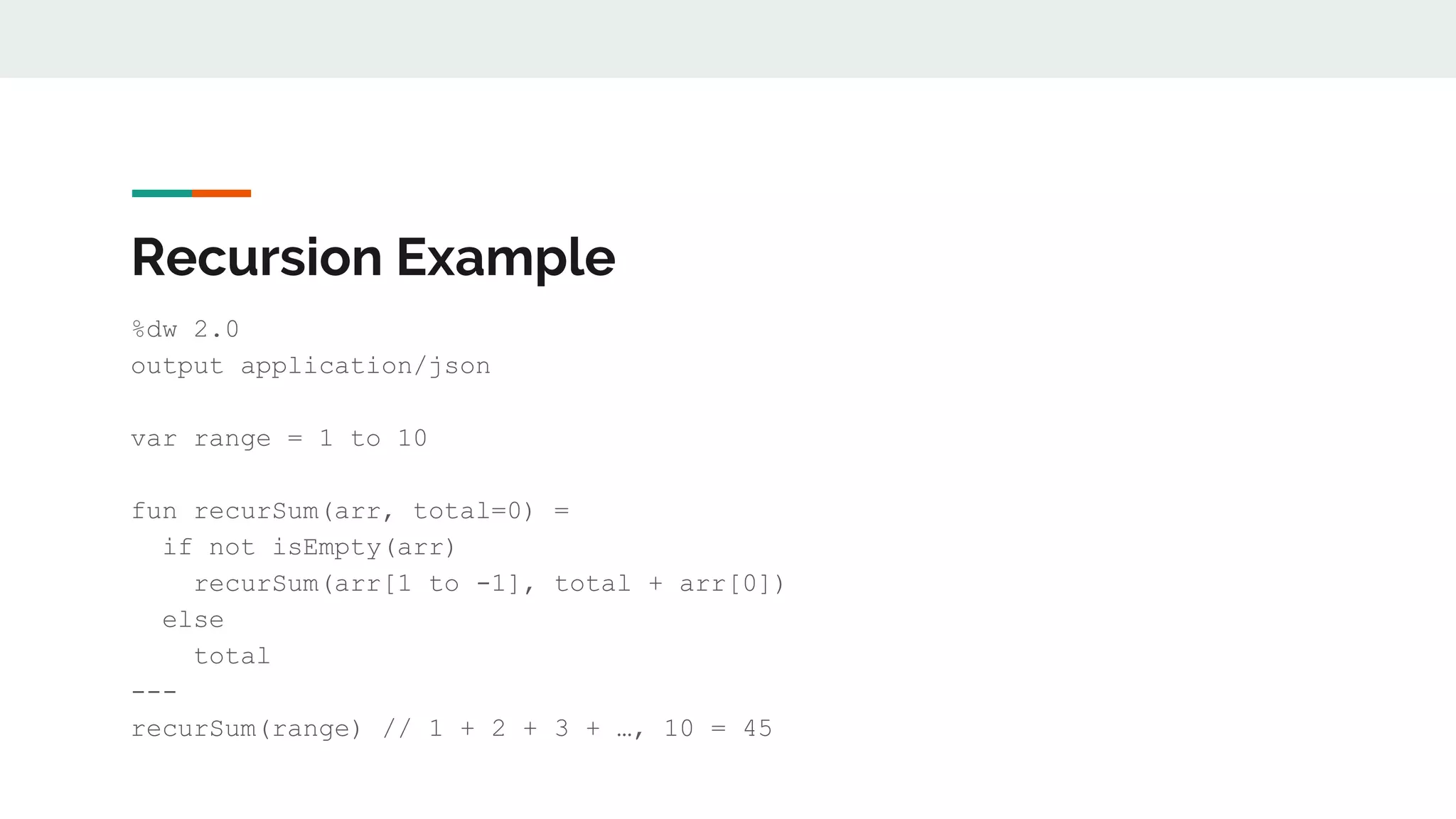 Data weave 2.0 advanced (recursion, pattern matching) | PPTX