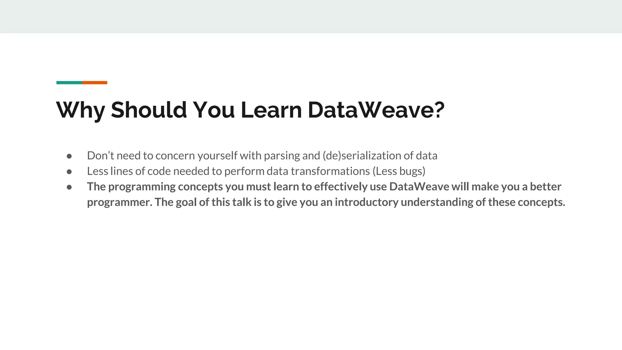 DataWeave 2.0 Language Fundamentals | PPTX