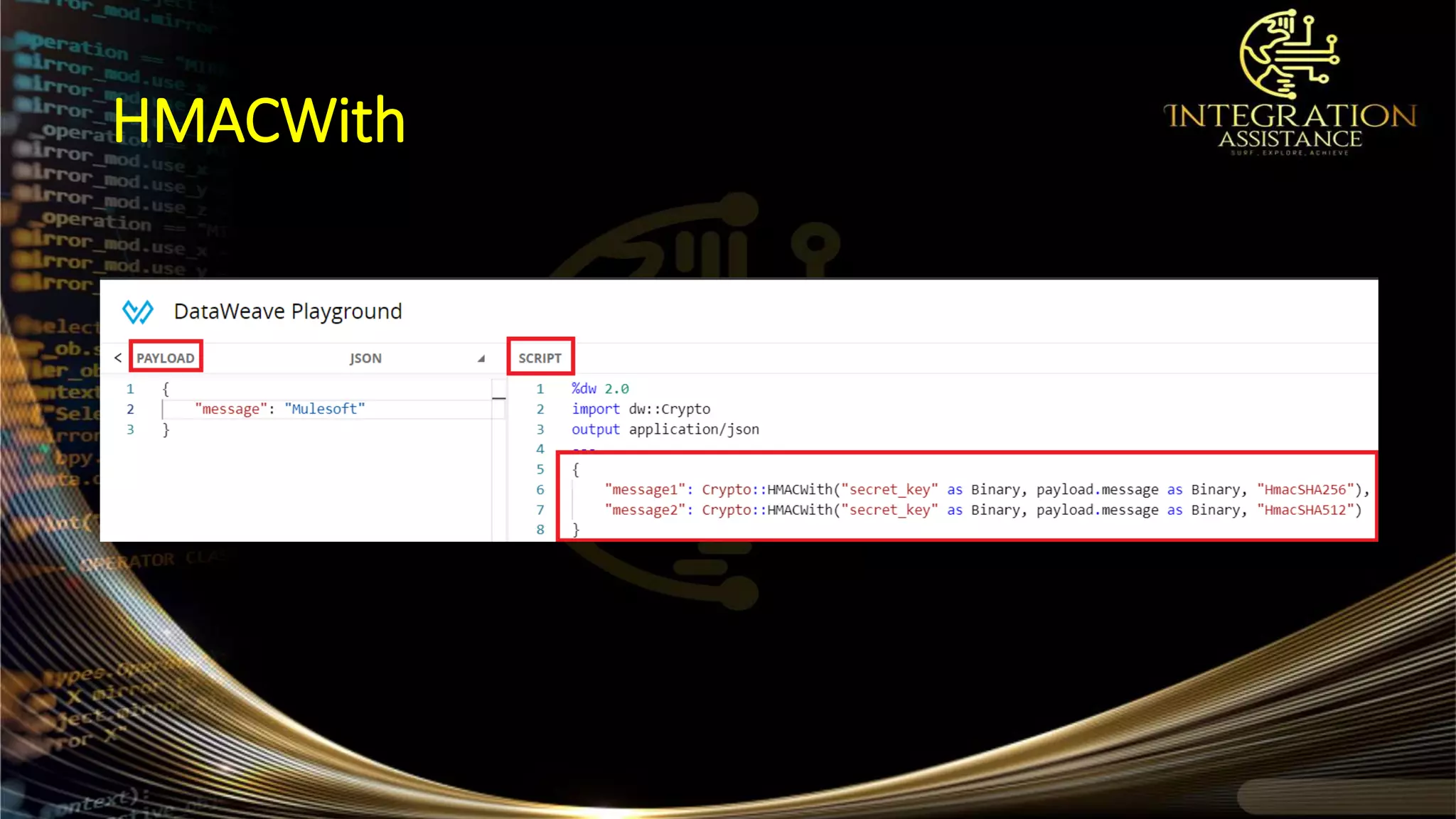 Dataweave Cryptography - Mulesoft | PPTX