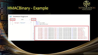 Dataweave Cryptography - Mulesoft | PPTX