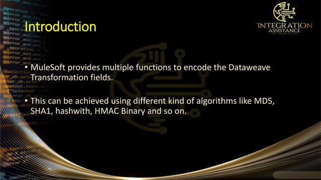 Dataweave Cryptography - Mulesoft | PPT