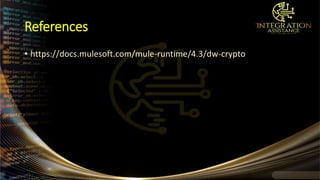 Dataweave Cryptography - Mulesoft | PPT