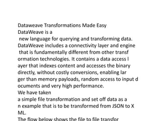 Easy Dataweave transformations - Ashutosh | PPT